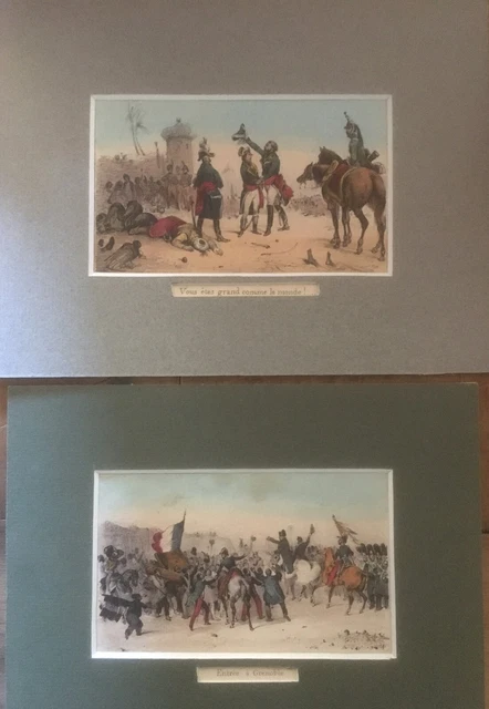 2 GRAVURES ANCIENNES Napoleon, Bonaparte, Egypte, Soldats, Militaria ... 2 GRAVURES ANCIENNES Napoleon, Bonaparte, Egypte, Soldats, Militaria ...