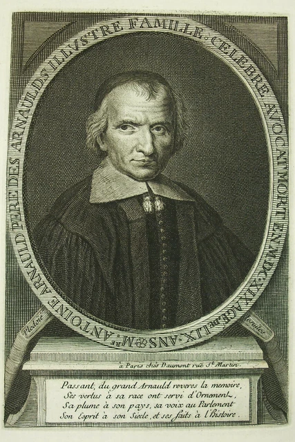 LE GRAND ANTOINE Arnauld janséniste Philosophe d'ap Phil DE CHAMPAIGNE ...
