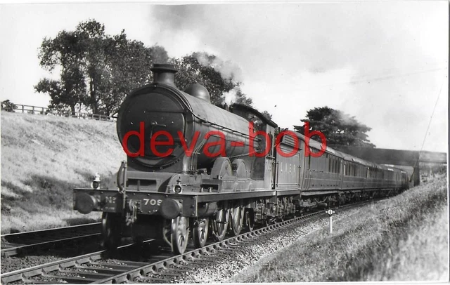 RAILWAY PHOTO LNER C7 709 Aycliffe Curve c1935 NER Raven Z Atlantic ...