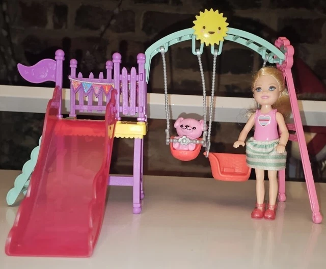 BARBIE CLUB CHELSEA doll & Swing playground playset £11.02 - PicClick UK