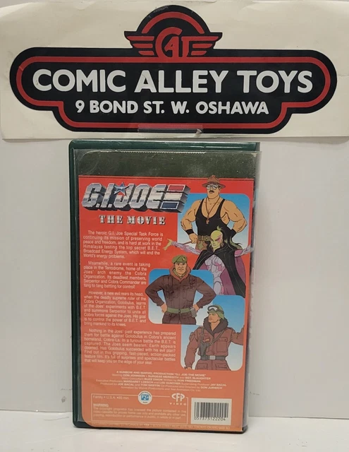 VINTAGE 1987 G.I. Joe The Movie VHS in hard clamshell Canadian CFP ...