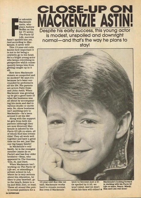 MACKENZIE ASTIN - Mack - John Wildman - 11" x 8" Teen Magazine Pinup ...