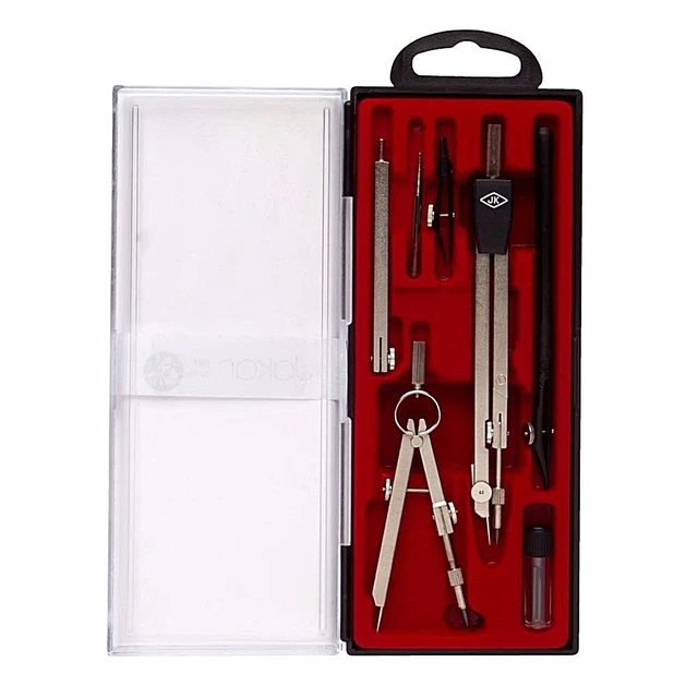JAKAR DISEGNO STUDENTI Set Compasso Goniometro, Adattatore -1046 EUR 36 ...