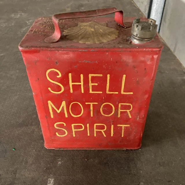VINTAGE VALOUR 2 Gallon Petrol Can - Shell Motor Spirit 1937 £60.00 ...