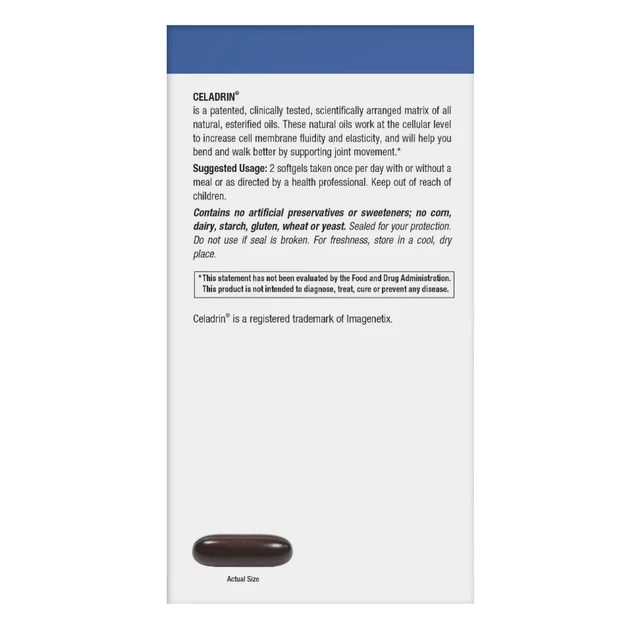 CELADRIN ADVANCED JOINT Health 1050 mg., 180 Softgels, 02/2029 £31.06 ...