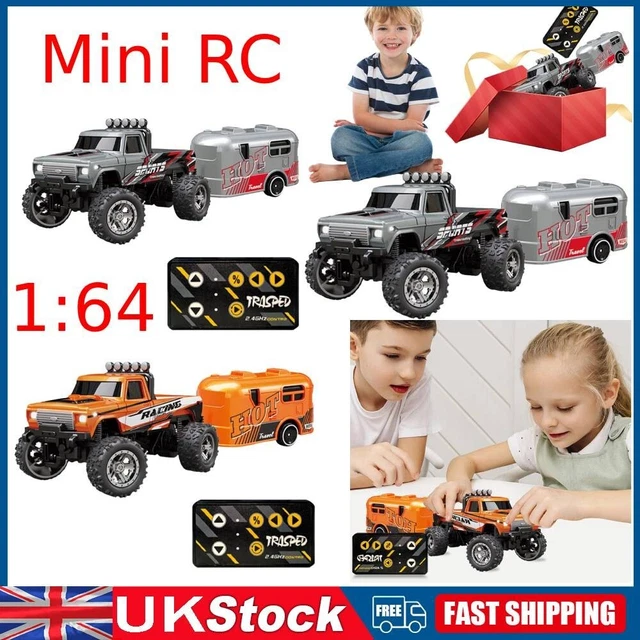 1:64 SCALE MINI RC Monster Truck 2.4Ghz Remote Control Adjustable Speed ...