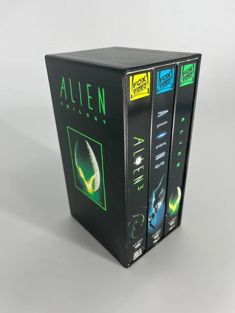 ALIEN TRILOGY VHS Box Set: Alien, Aliens, Alien 3 Collectible Sigourney ...