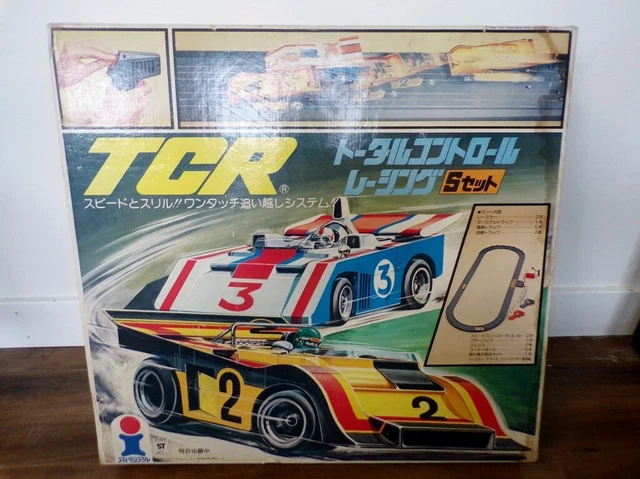 VINTAGE 70'S IDEAL Japanese Box TCR Total Control Racing Slotless Race ...