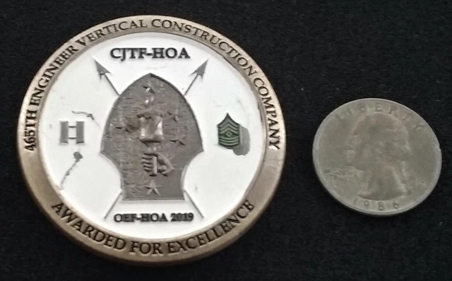 RARE 465TH ENGINEER Company Army Combat SAPPER Essais CJTF HOA ...