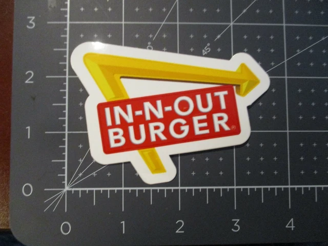 IN-N-OUT BURGER IN and out california sign logo STICKER decal £4.78 ...