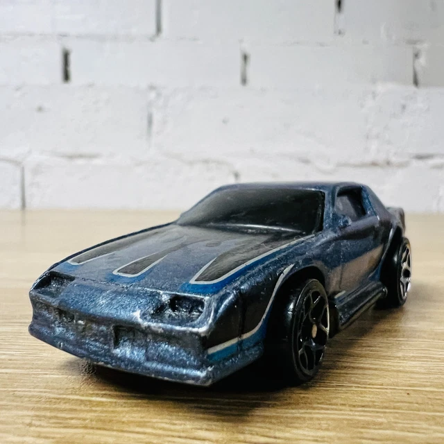80S BLOWN CAMARO 2007 Camaro 3/4 Metallic Satin Blue Black Flames Y5 $4 ...