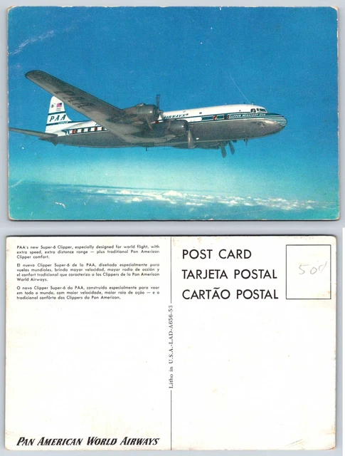 PAN AMERICAN AIRWAYS SUPER-6 CLIPPER Aviation Aircraft Airplane ...