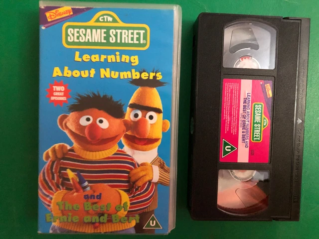 SESAME STREET Learning About Numbers & The Best Of Ernie And Bert Vhs ...