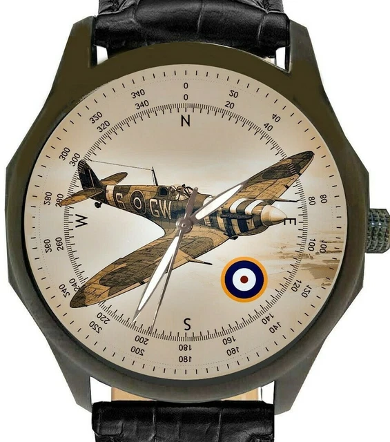 WW-II RAF ROYAL Airforce Supermarine Spitfire Compass Art Solid Brass ...