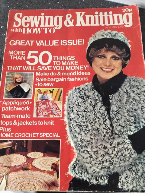 VINTAGE - SEWING & Knitting magazine January 1976j EUR 3,46 - PicClick DE