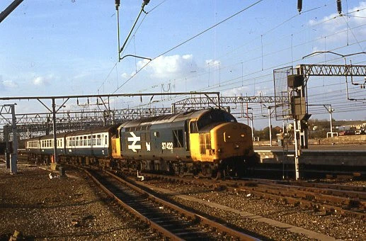 ORIGINAL COLOUR SLIDE of 37422 BR class 37 diesel loco £0.99 - PicClick UK