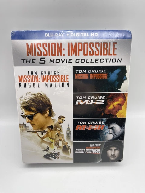MISSION: IMPOSSIBLE THE 5-Movie Collection Blu-Ray Boxset DVD Tom ...