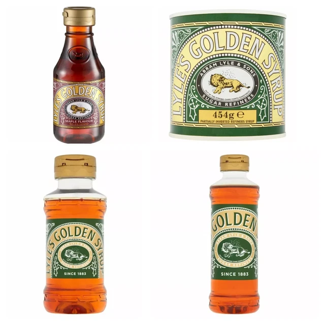 LYLES GOLDEN SYRUP 454g Tin, Maple Squeeze Bottle £7.50 - PicClick UK