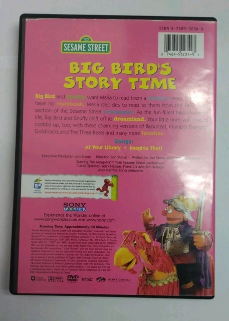 SESAME STREET BIG Bird's Story Time DVD $24.99 - PicClick CA