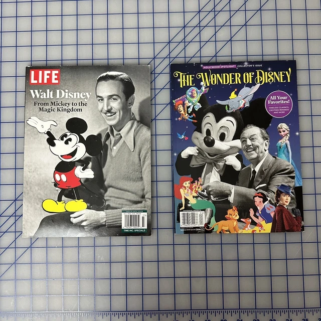 DISNEY MAGAZINE BUNDLE Life Walt Disney & Hollywood Spotlight Wonder Of ...