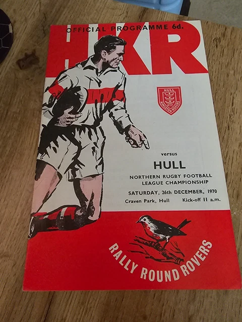 HULL KR V Hull FC 1970 26th December League Rugby Programme £1.97 ...