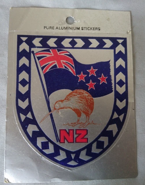 ANCIEN AUTOCOLLANT STICKERS Nouvelle Zelande Fascal Fasson En Aluminium ...