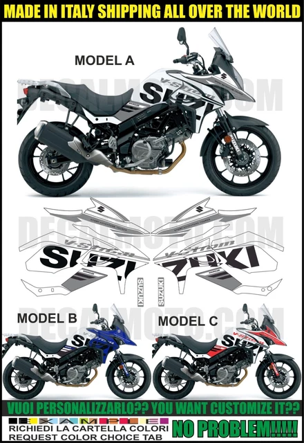 Kit Autocollant Stickers Compatible Vstrom Dl 650 2017 2019 Panneau