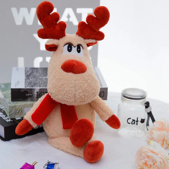 CHRISTMAS REINDEER PLUSH Toy With Pp Cotton Fill For Kids Holiday Decor ...