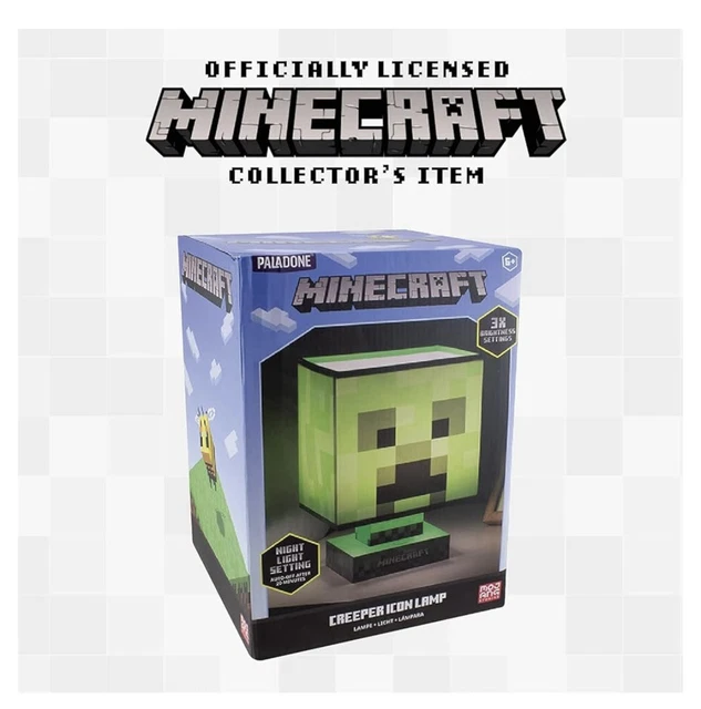 PALADONE, MINECRAFT CREEPER Icon LED Desktop Lamp with USB £29.83 ...