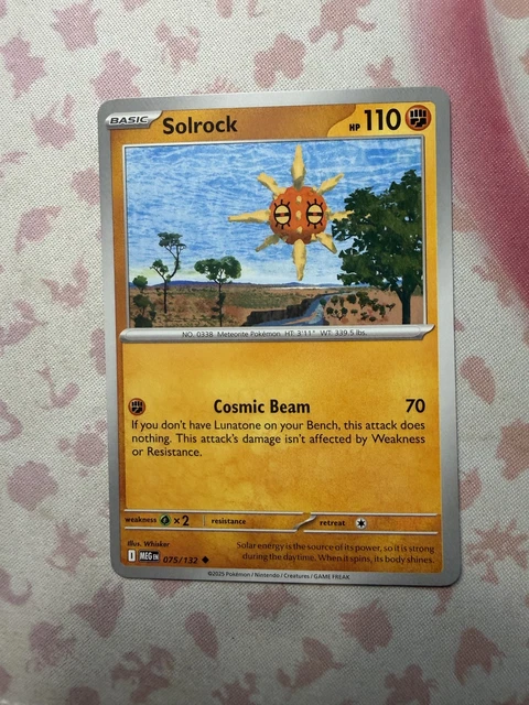 SOLROCK UNCOMMON ME01: Mega Evolution 075/132 NM £1.37 - PicClick UK
