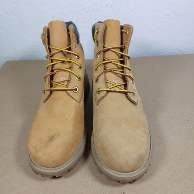 TIMBERLAND TAN BROWN boots leather work lace up boot outdoor size UK 5 ...