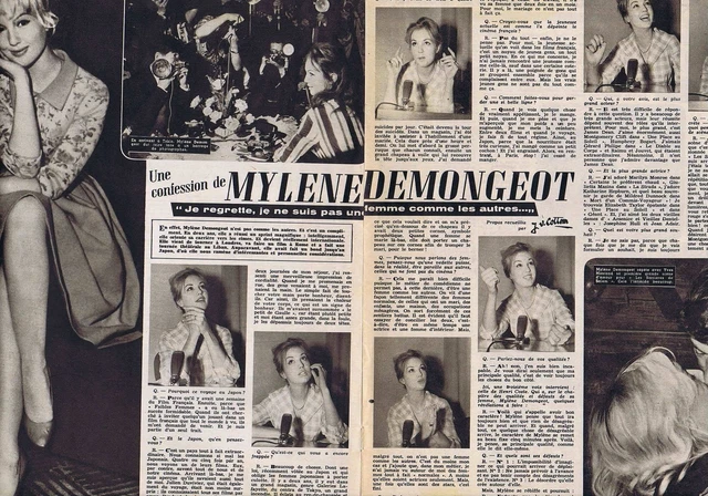 COUPURE DE PRESSE Clipping 1959 Mylene Demongeot (2 pages) EUR 5,00 - PicClick FR