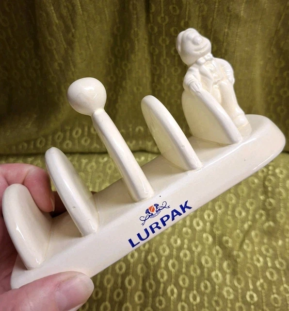 VINTAGE LURPAK MAN Toast Rack DOUGLAS the Butter Man Pottery Toast Rack ...