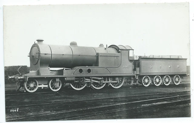 LONDON & SOUTH WESTERN RAILWAY - LSWR STEAM LOCO no.335 Real Photo ...