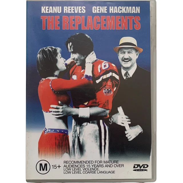 THE REPLACEMENTS DVD Keanu Reeves Gene Hackman Movie Film 2000 Region 4 ...