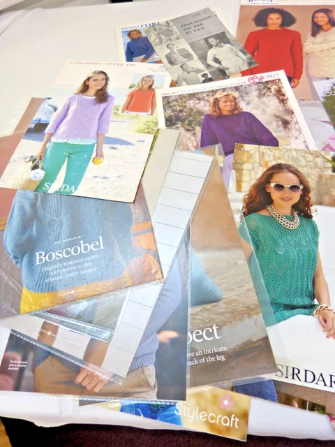 KNITTING PATTERNS MODERN Adult Children & Vintage Bundle of 98 (Mar) £9 ...