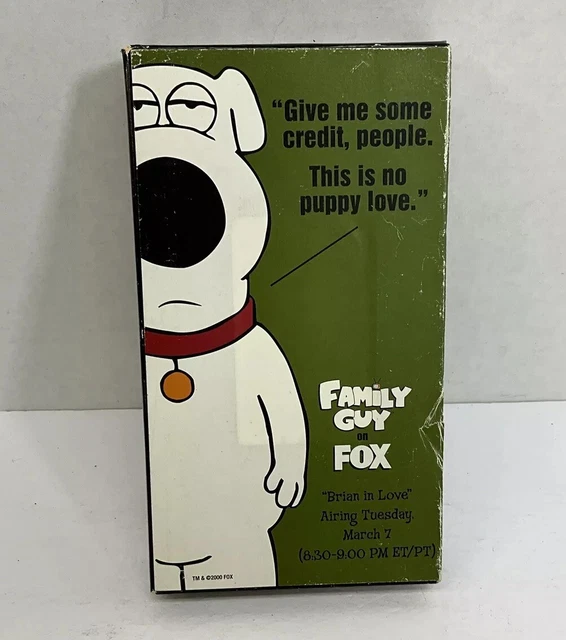 FAMILY GUY RARE Promo Release VHS “Brian In Love” S2E4 Cartoon 2000 HTF ...