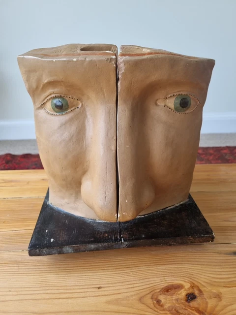 RARE VINTAGE MEDICAL Model Head School anatomical Split Head c. 1950 £ ...