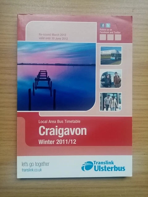 CRAIGAVON AREA TRANSLINK Ulsterbus Northern Ireland Bus Timetable ...