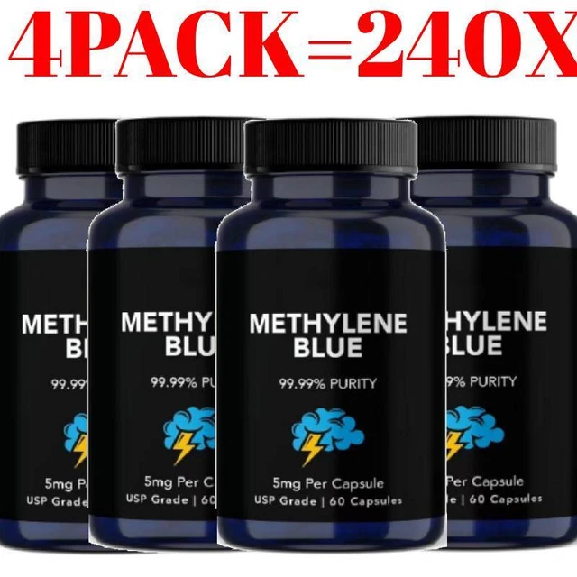 METHYLENE BLUE CAPSULES 5mg - USP Grade, 99.99% Purity, 240Capsule s £ ...