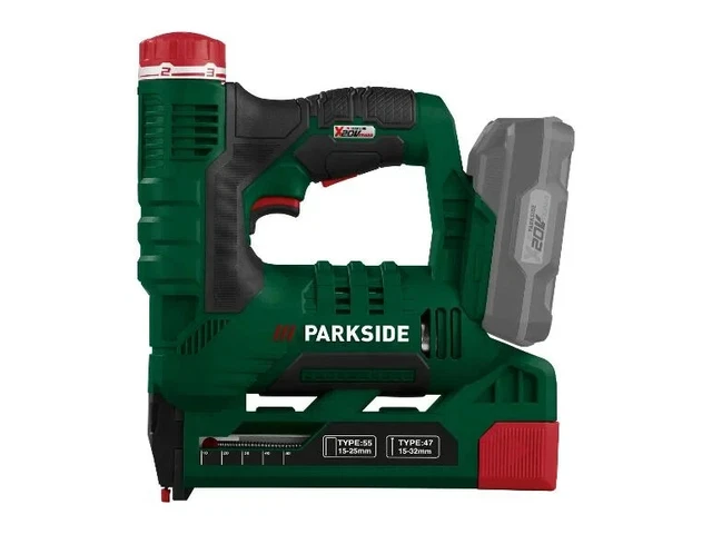 PARKSIDE 20V CORDLESS Stapler Nailer Tacker Staple Gun - Optional Bat ...
