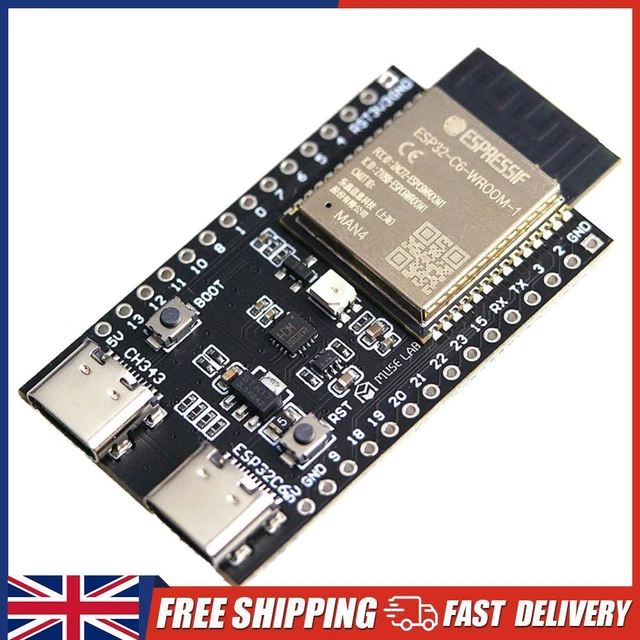 Esp32 C6 Minimum System Board Risc V Esp32 C6 Wroom 1 Core Board 512kb