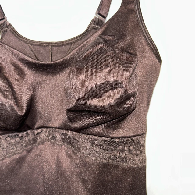 RUBY RIBBON LACE Cami In Espresso Brown Sz 36 #3024 EUC Adjustable ...