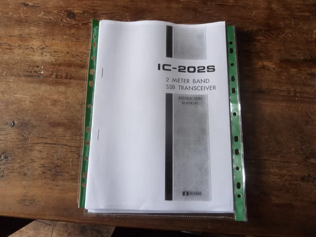 ICOM IC 202 S SSB / CW 2M transceiver instruction manual HAM RADIO EUR 7,09 - PicClick IT