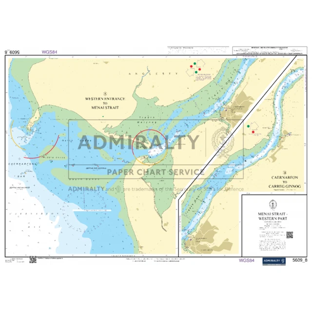 ADMIRALTY SMALL CRAFT Chart 5609_8: Menai Strait (Western Part) £16.20 ...