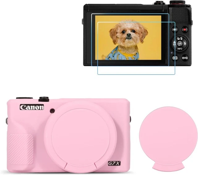 G7X MARK III Case & LCD Screen Protector Accessories Kit, Soft Silicone ...