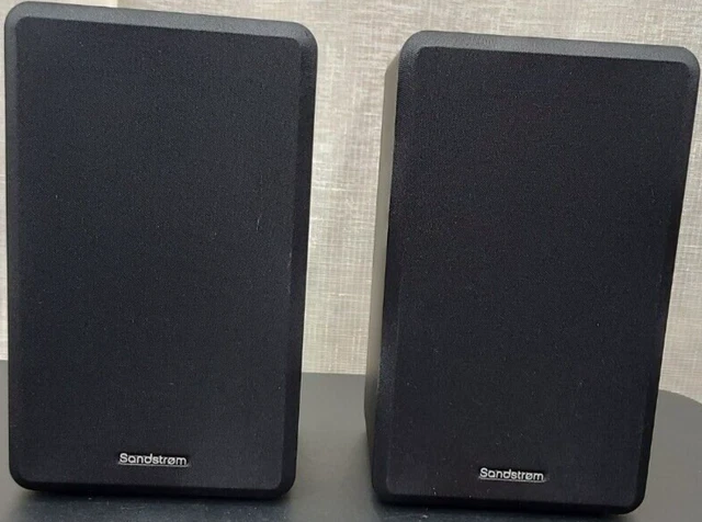 2X SANDSTROM SPEAKERS 25W Speaker System SHFUSB13 Impedance4 Pair Black ...