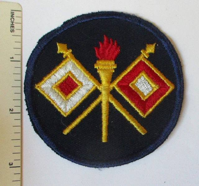 VINTAGE ORIGINAL WW2 14th US Army Corps Patch Red and Blue on Grey ...