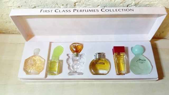 COFFRET DE 6 miniatures de first class perfumes collection PARIS EUR 16 ...