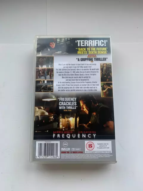 FREQUENCY {2000, DENNIS Quaid} Original Ex-Rental Big Box Vhs Release ~ Deleted! £4.99 - PicClick UK